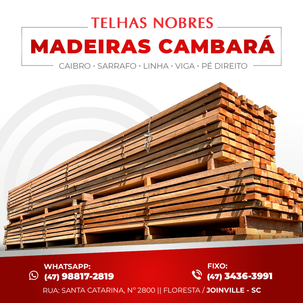 Madeireira ou Madeiras em Joinville Telhas Nobres - Ligue 3258-6183